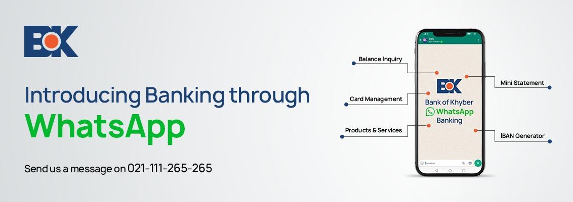 BoK WhatsApp Banking | Bank of Khyber