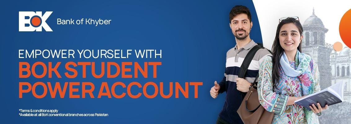 BoK Student Power Account | Bank of Khyber